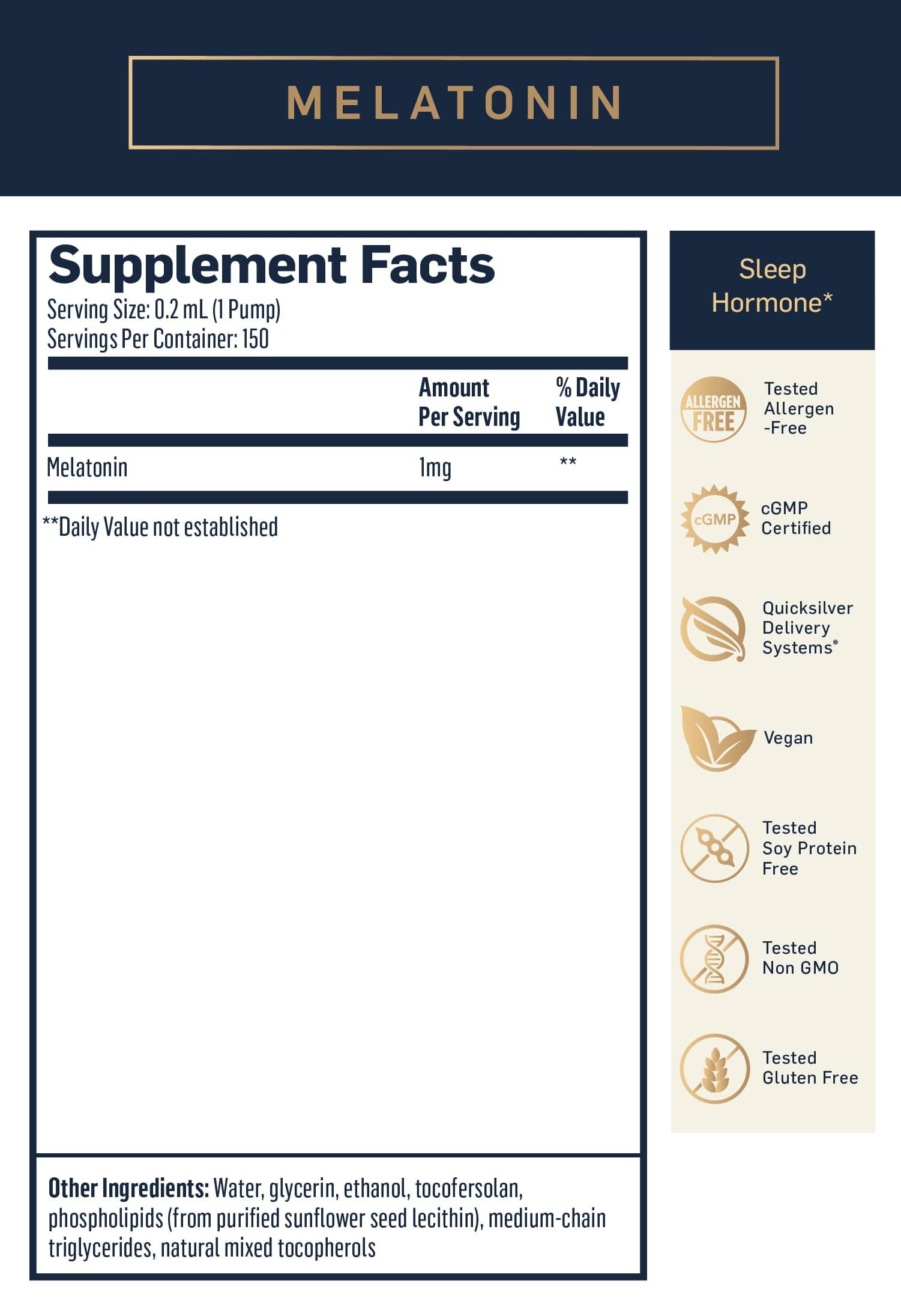 Liposomal Melatonin - Quicksilver Scientific | Bonasana Health HK